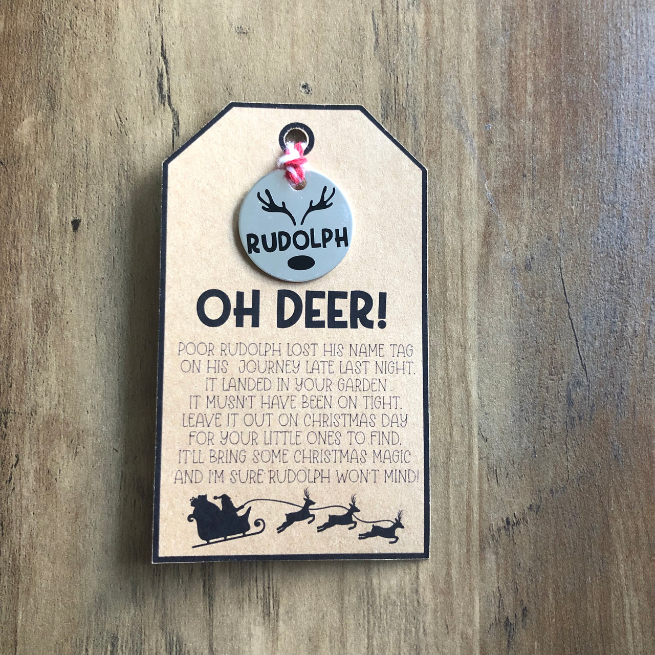 Rudolph's Lost Tag | Christmas Magic Keepsake NZ – Adore a'Belles